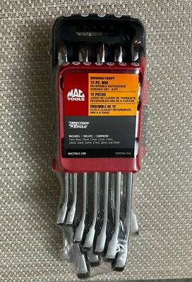 Mac Tools Reversible Ratcheting Wrench Set Metric 6pt SRWMO126PT | eBay