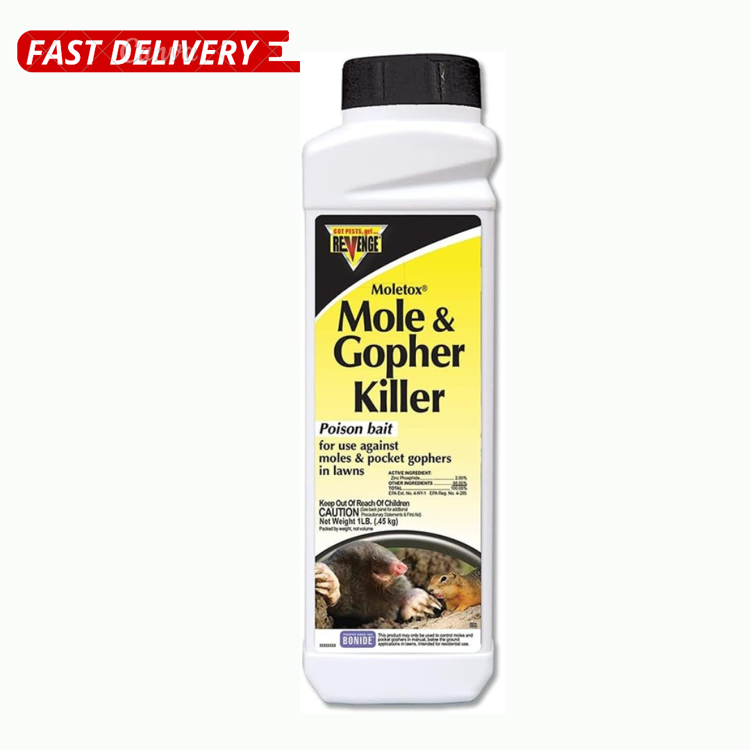 Revenge Moletox Mole & Gopher Killer Poison Bait Granules 1 Lb Ready To ...
