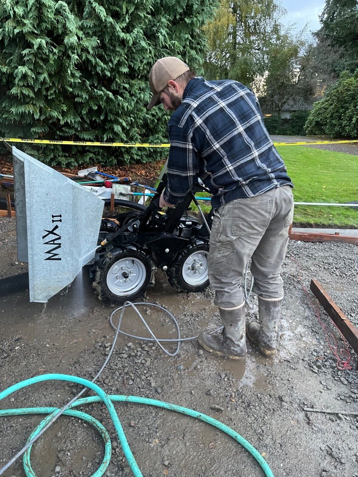 Muck Truck Max II - Quarter Ton Power Motorized Wheelbarrow Concrete ...