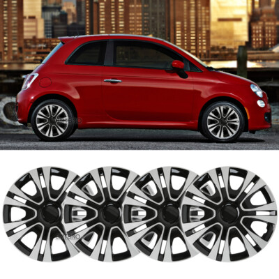 For Fiat 500 2010-19 4x15" Wheel Cover Hub Caps Fit R15 Tire & Steel ...