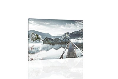 Boathouse - CANVAS OR PRINT WALL ART | eBay