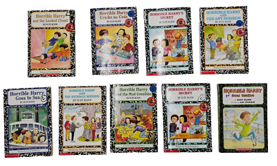 Horrible Harry Book Lot Of 9 Paperback Suzy Kline Childrens Chapter ...