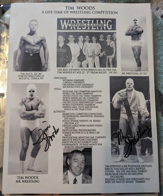 Tim Woods Mr Wrestling Autograph NWA WWE | eBay