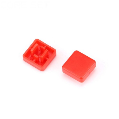 50pcs Red rectangle Plastic Switch Caps For 12*12*7.3MM Micro ...