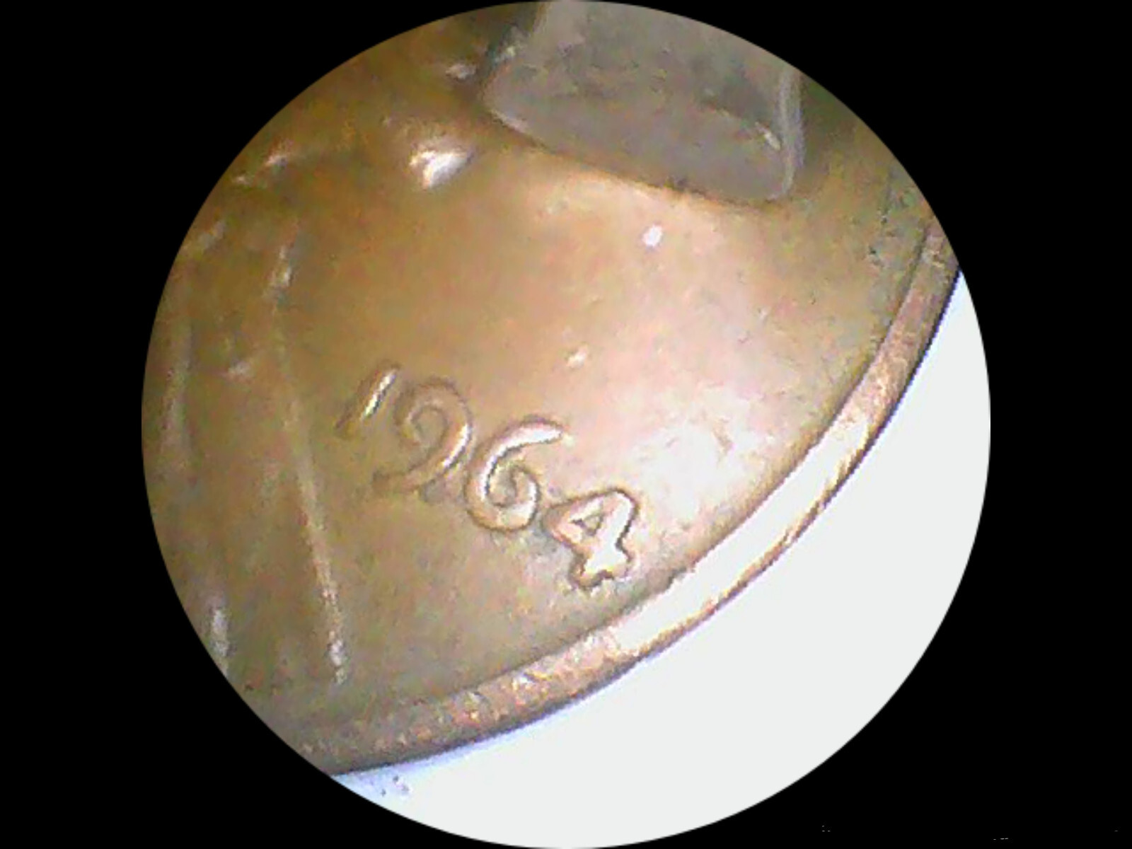 *RARE* 1964 Lincoln Penny No Mint Mark "L" On Edge. IN GOD WE TRUST ...