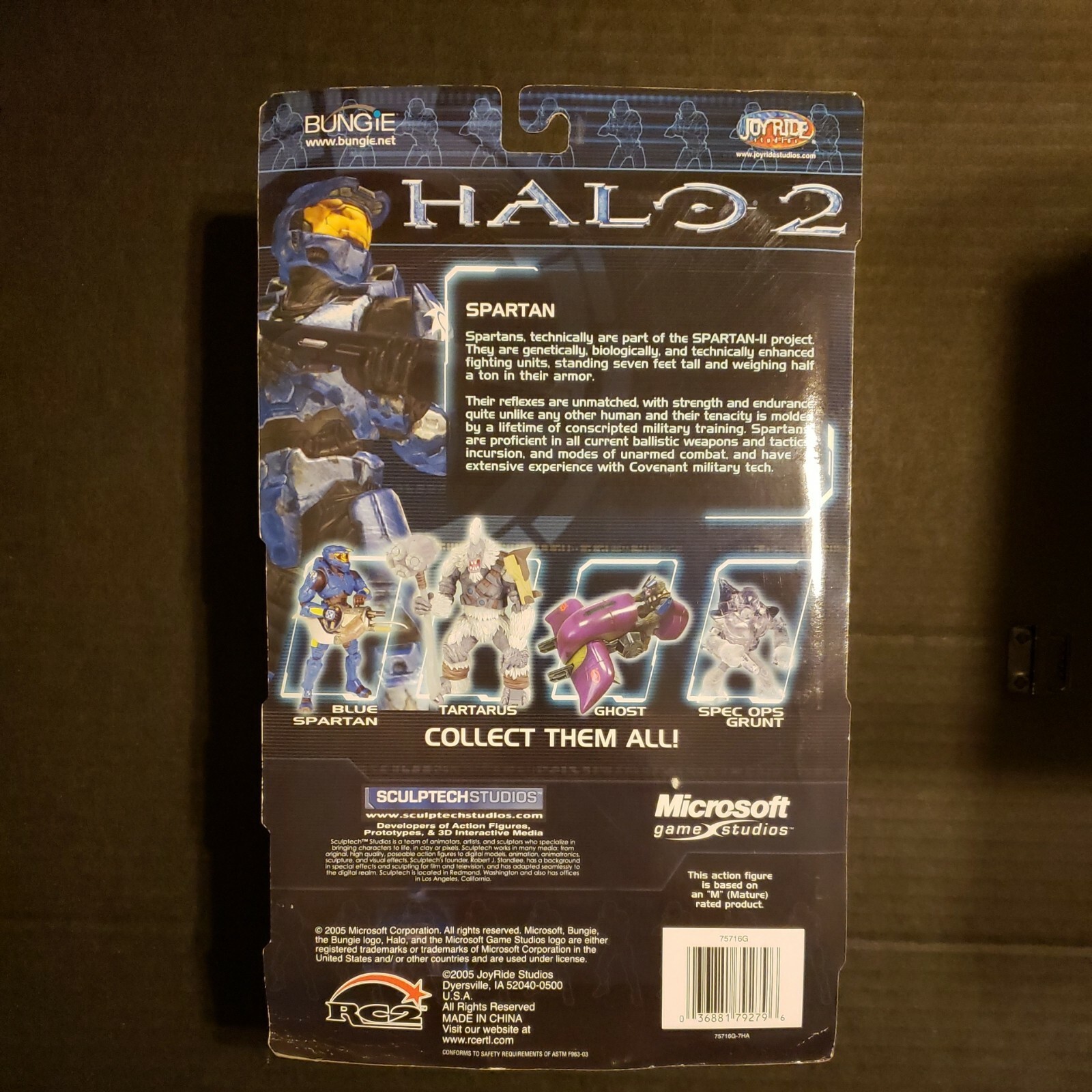 Rc2 Halo 2 Series 3 Blue Spartan Spade Insignia W/Red Highlights Action ...
