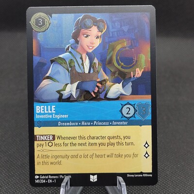 Belle - Inventive Engineer - 141/204 - Uncommon - Foil NM-Mint Disney ...