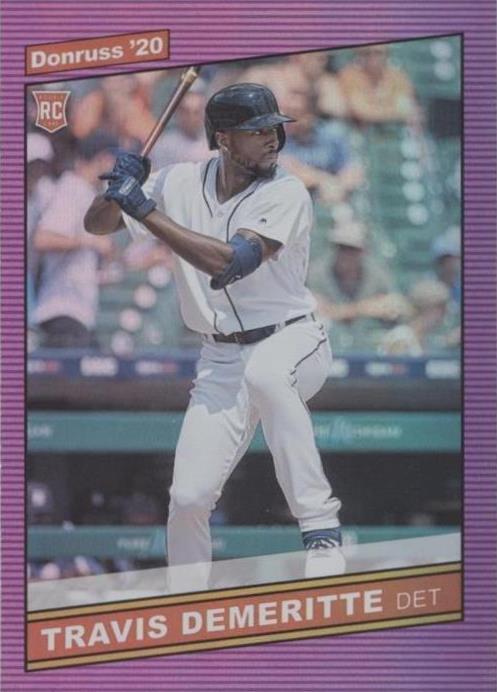 2020 Panini Donruss - Retro 1986 Variations Travis Demeritte #250 Holo ...