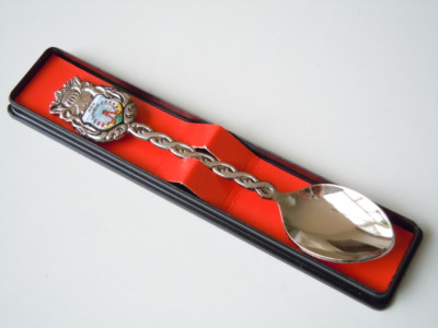 Souvenir Spoon Collector Spoon Emblem Vienna Ferris Wheel 0.4oz/4 1/2x0 ...