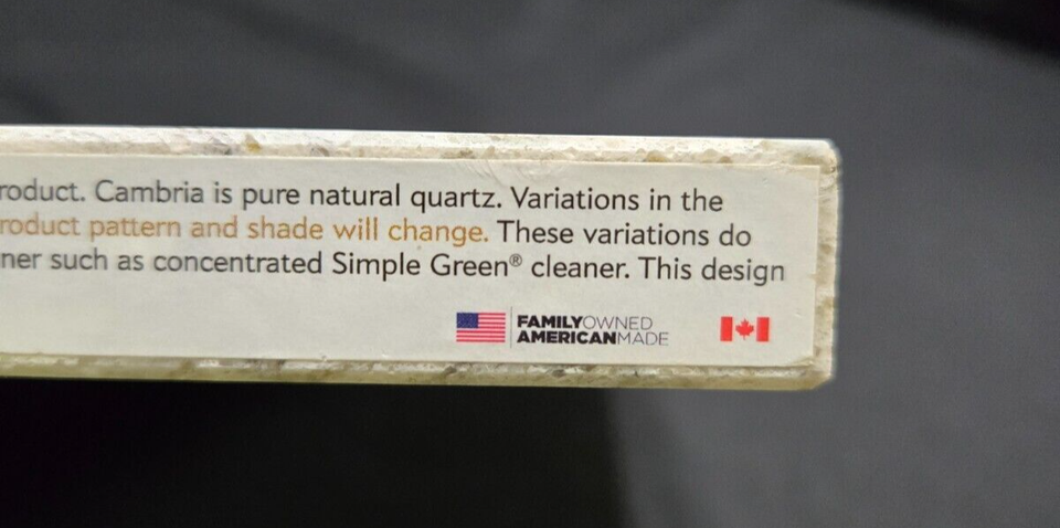 Cambria Quartz Cheese/Charceuterie Board Berwyn/Berwyn Matte | eBay