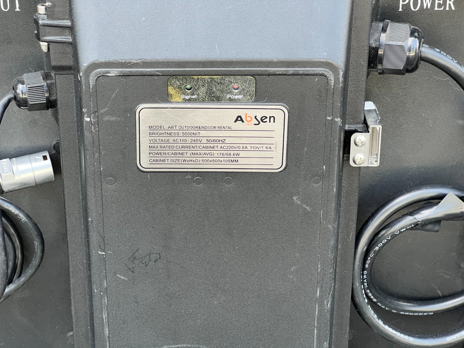 Absen A6T (3) Led Panel Screens W/Case -For Parts/Not Working #17559 ...