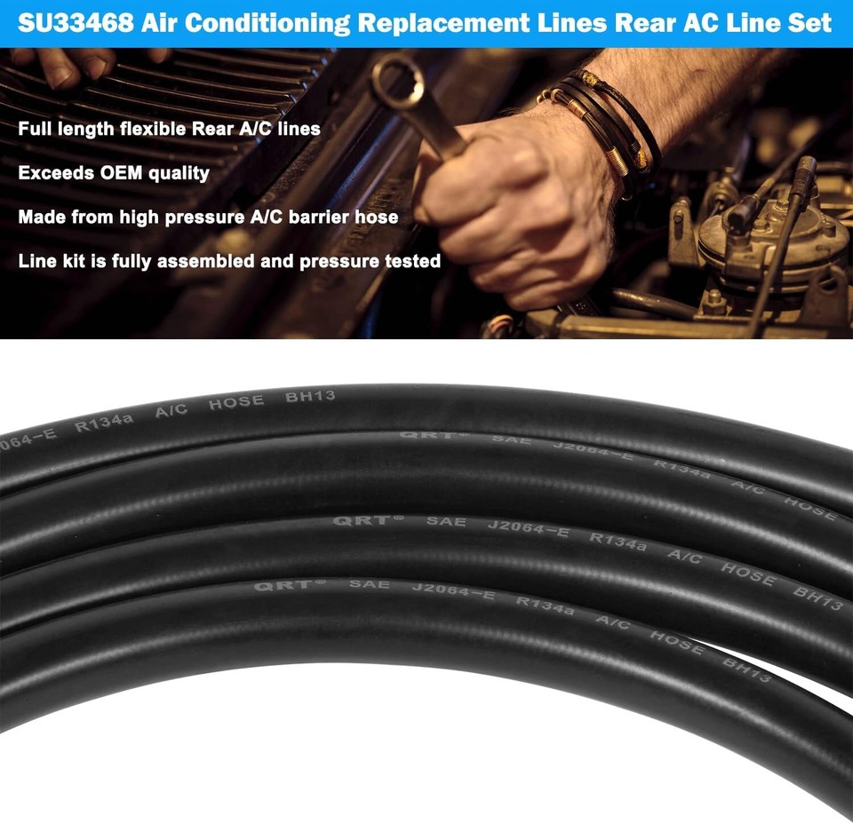 Rear AC Line Set Hose SU33468 for Chevy Suburban Cadillac Escalade ESV ...