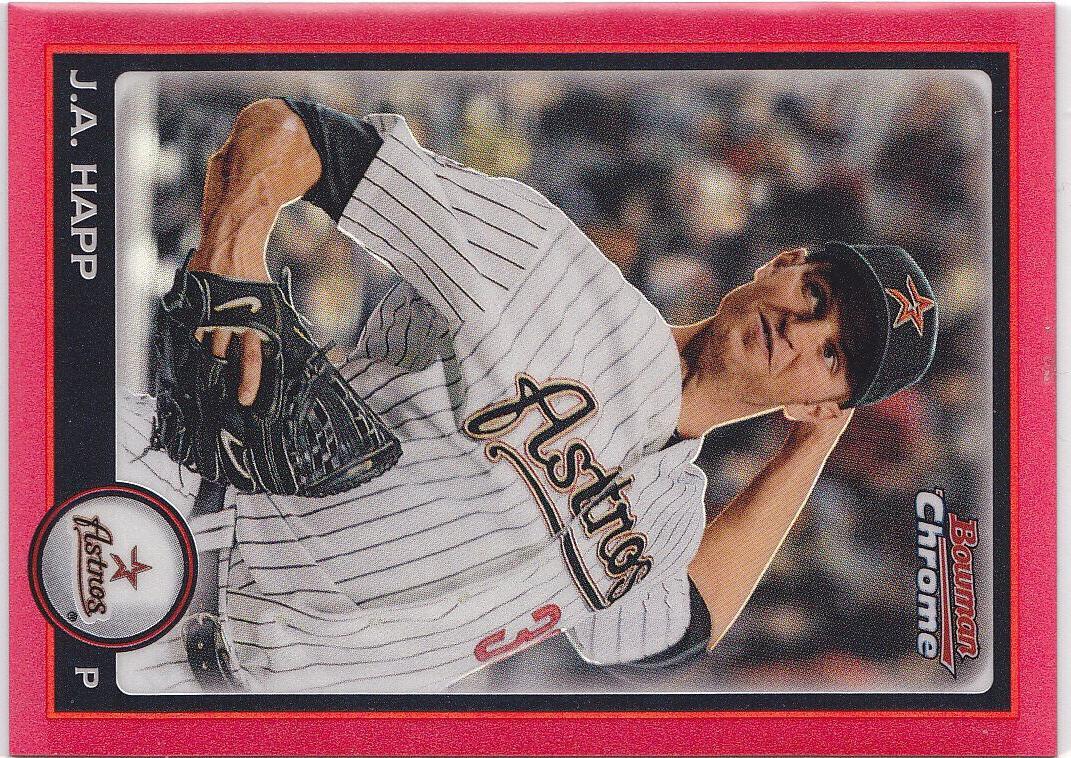 2010 Bowman Chrome - J.A. Happ #128 Red Refractor /5 for sale online | eBay