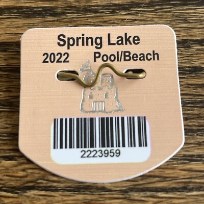 2022 Spring Lake Season Pool Beach Badge New Jersey Shore NJ Irish ...