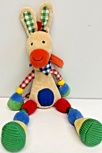 Jellycat Jelly Kitten Gingham Farm Animal Plush Stroller Car Seat Toy ...
