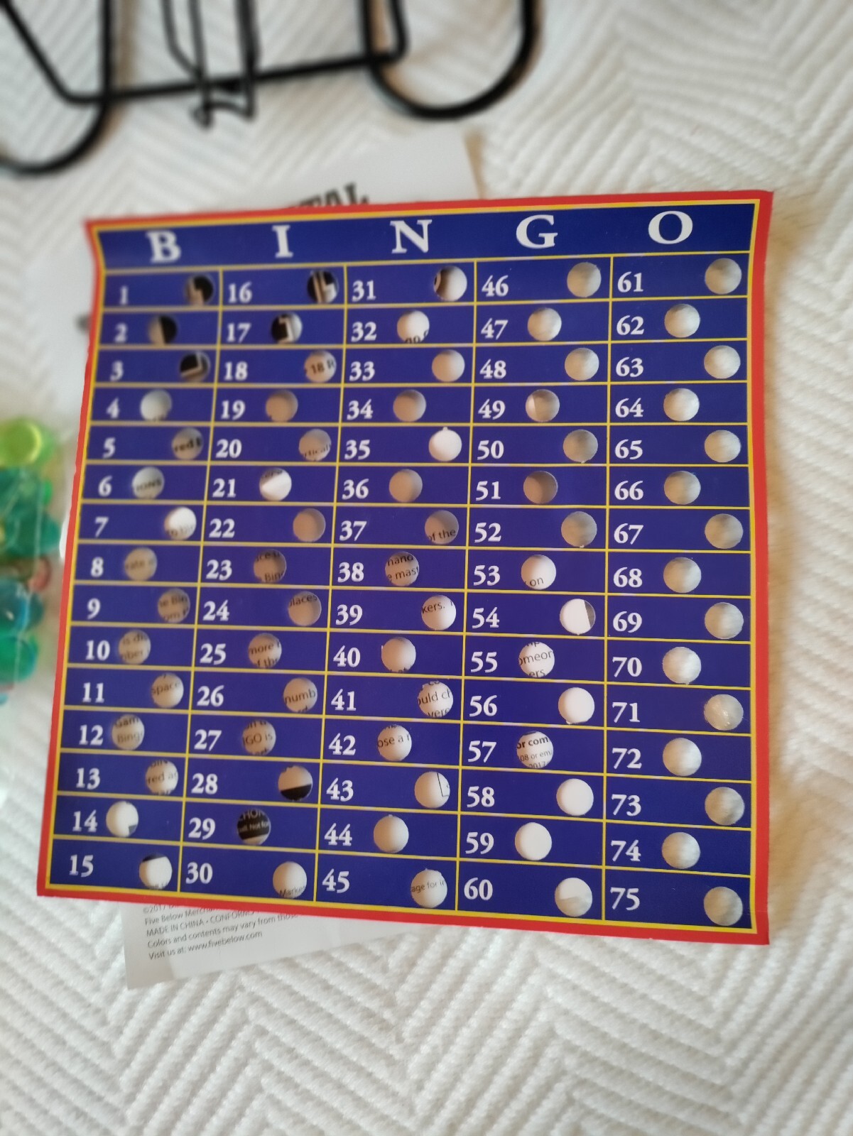 Deluxe Metal Bingo Set | eBay