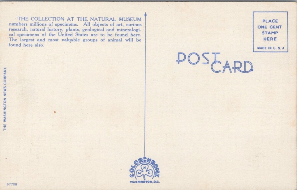 Linen PC * Washington DC View of National Museum 1940s | eBay