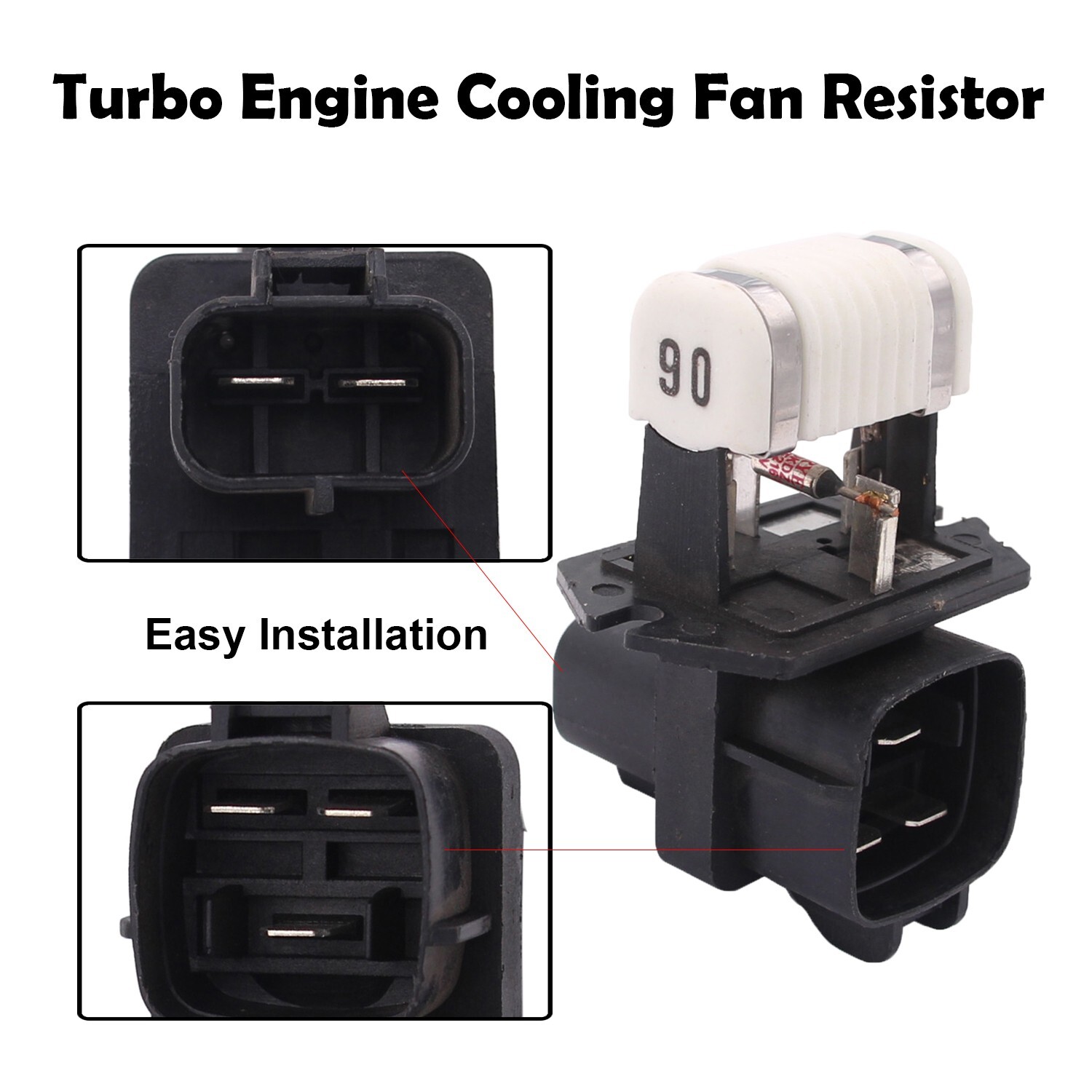 Turbo Engine Cooling Fan Resistor For 2010-2013 Hyundai Kia Optima ...