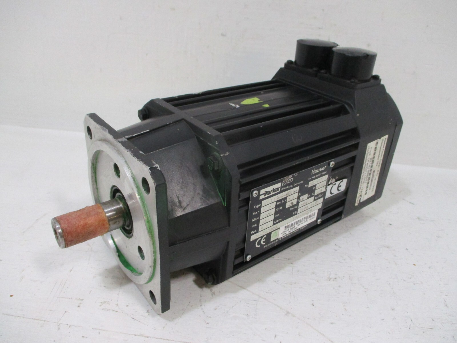 Parker Hauser HDX115A6-88S1 Servo Motor 530V 18A 6000-RPM for sale ...