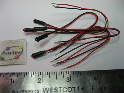 LED Red 3mm Dia 6" Wire Leads Lumex SSI-LXH312ID-150 - NOS Qty 5 | eBay