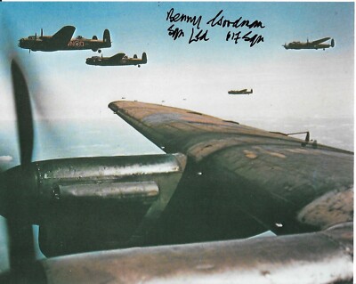 Benny Goodman 617 Squ WW2 FIGHTER PILOT Genuine Signed Autograph 10x8 ...