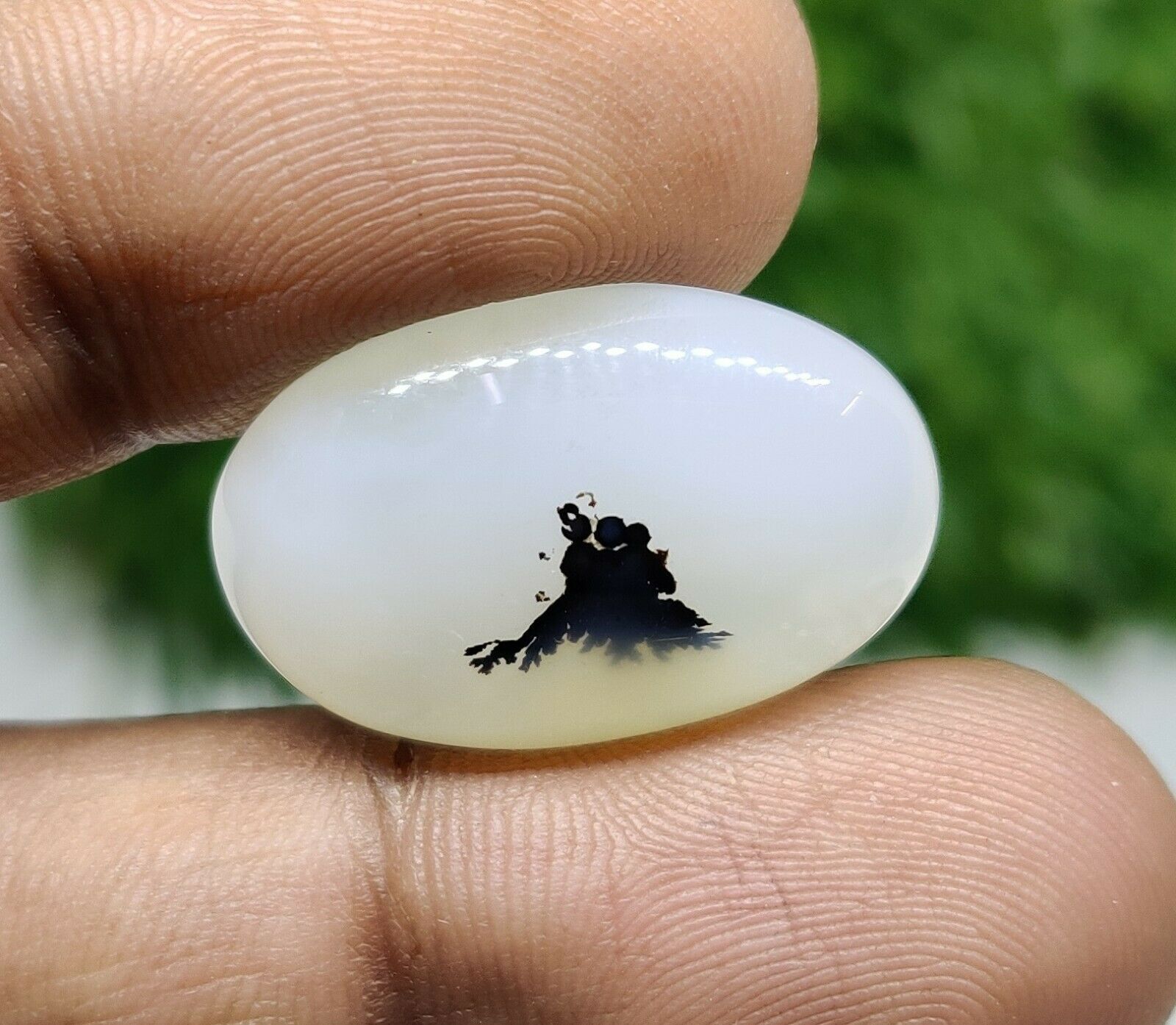 26 cts.Natural Designer Dendritic Agate Oval Cabochon Handmade Loose ...