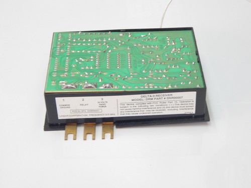 LINEAR DRM DNR00007 DELTA 3 RECEIVER 24VAC 310MHZ USED | eBay