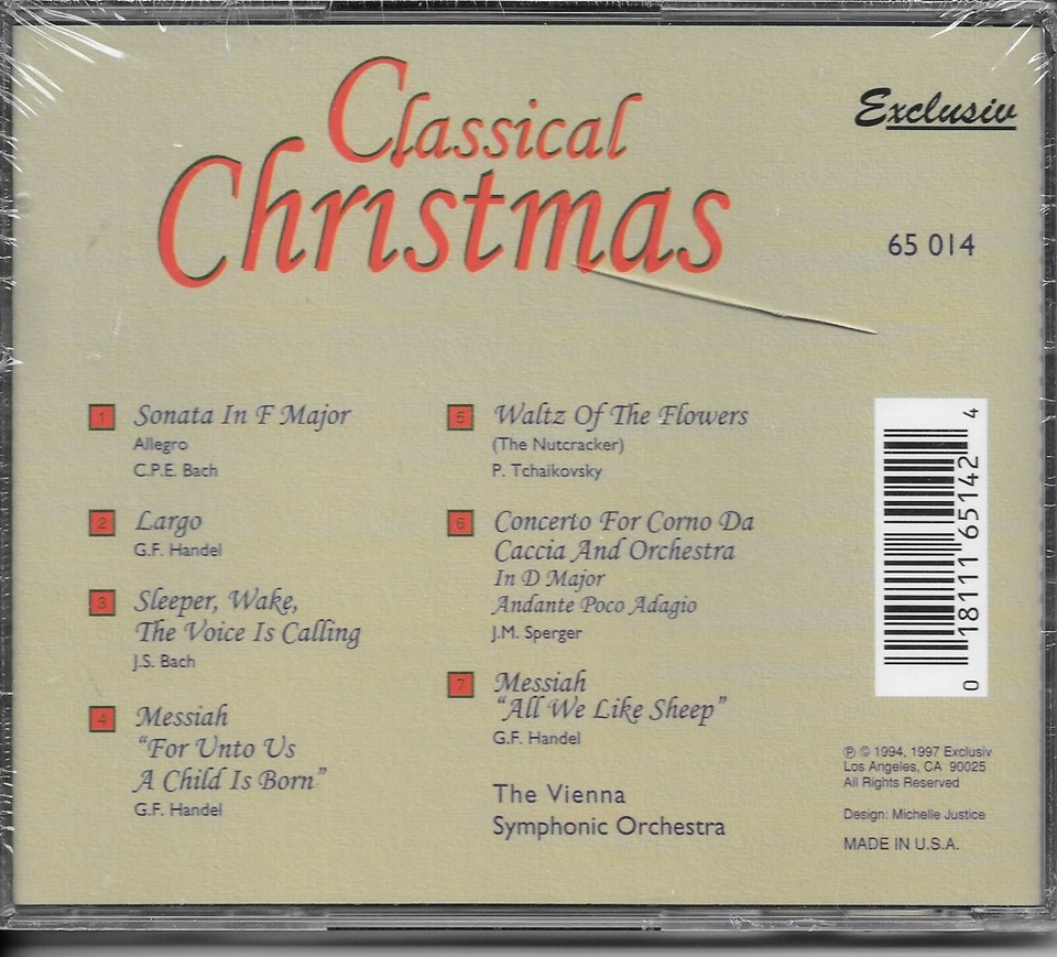 Classical Christmas by The Vienna Symphonic Orchestra CD Sealed | eBay