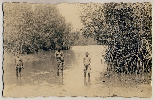 Angola NATIVE NUDE GIRLS' RIVER BATH / MÄDCHEN BADEN IM FLUSS * Vintage ...