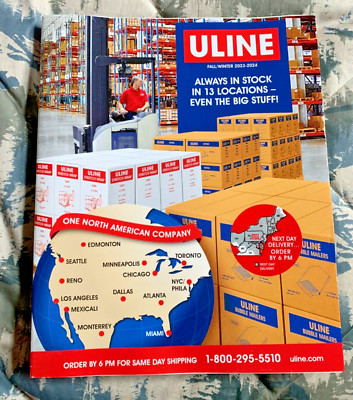 Uline Catalog Fall/Winter 2023-2024 Brand New-High shows stationery ...