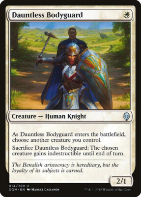 NM Dauntless Bodyguard, MTG, Dominaria, Magic the Gathering, 14 | eBay