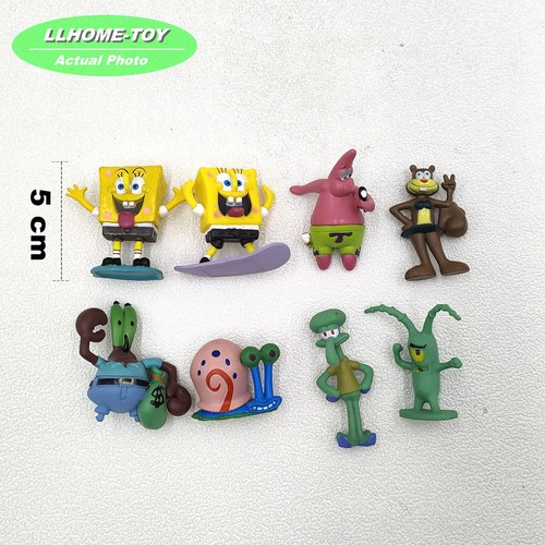 Anime Patrick Star Squidward Tentacles Sandy 8pc cute Figure toy Gift ...