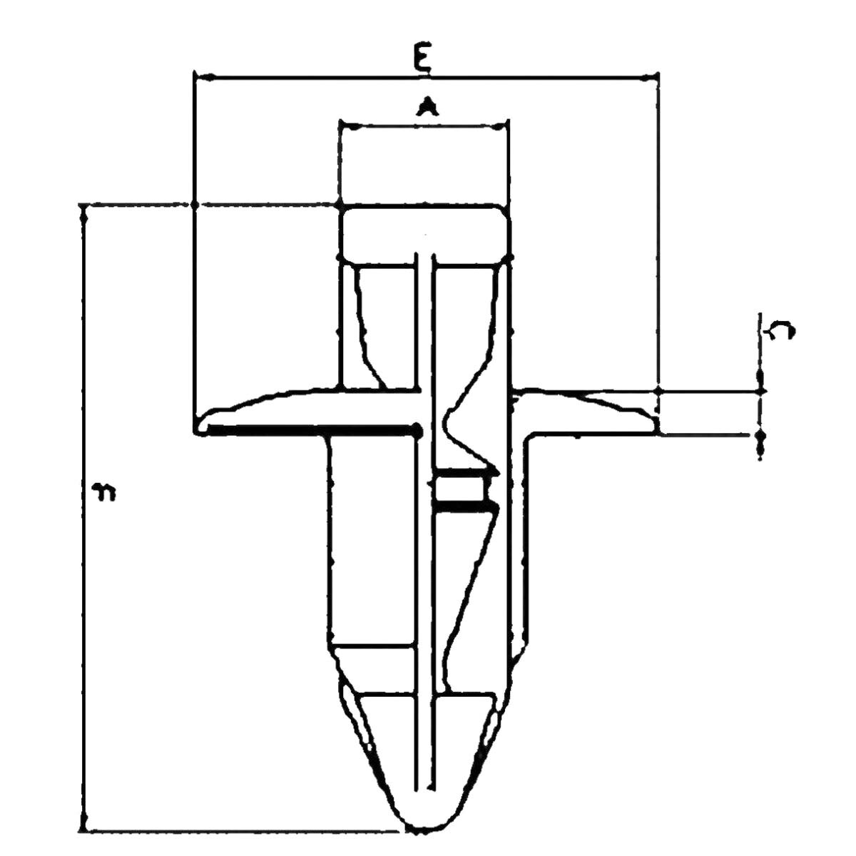 Rivet À Pression Plastique JMP 93300070 pour Suzuki 400 An Burgman 1999 ...