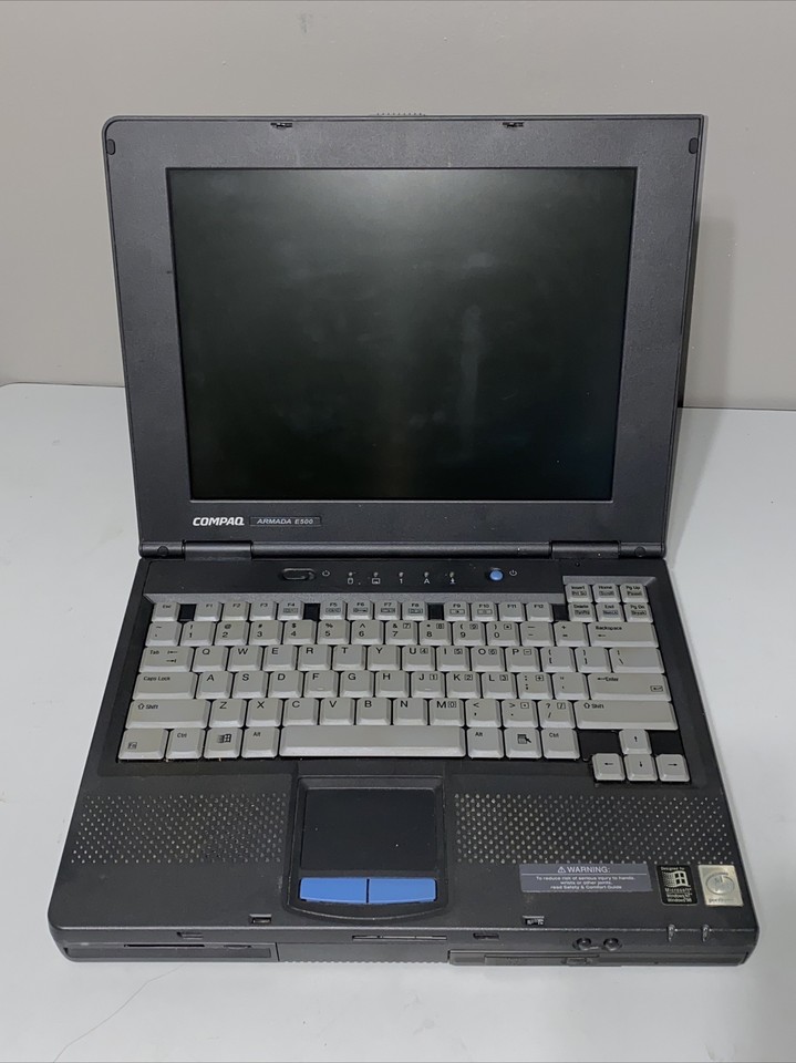 Vintage Compaq Armada E500 PP2060 Laptop Computer Pentium II Windows 98 ...