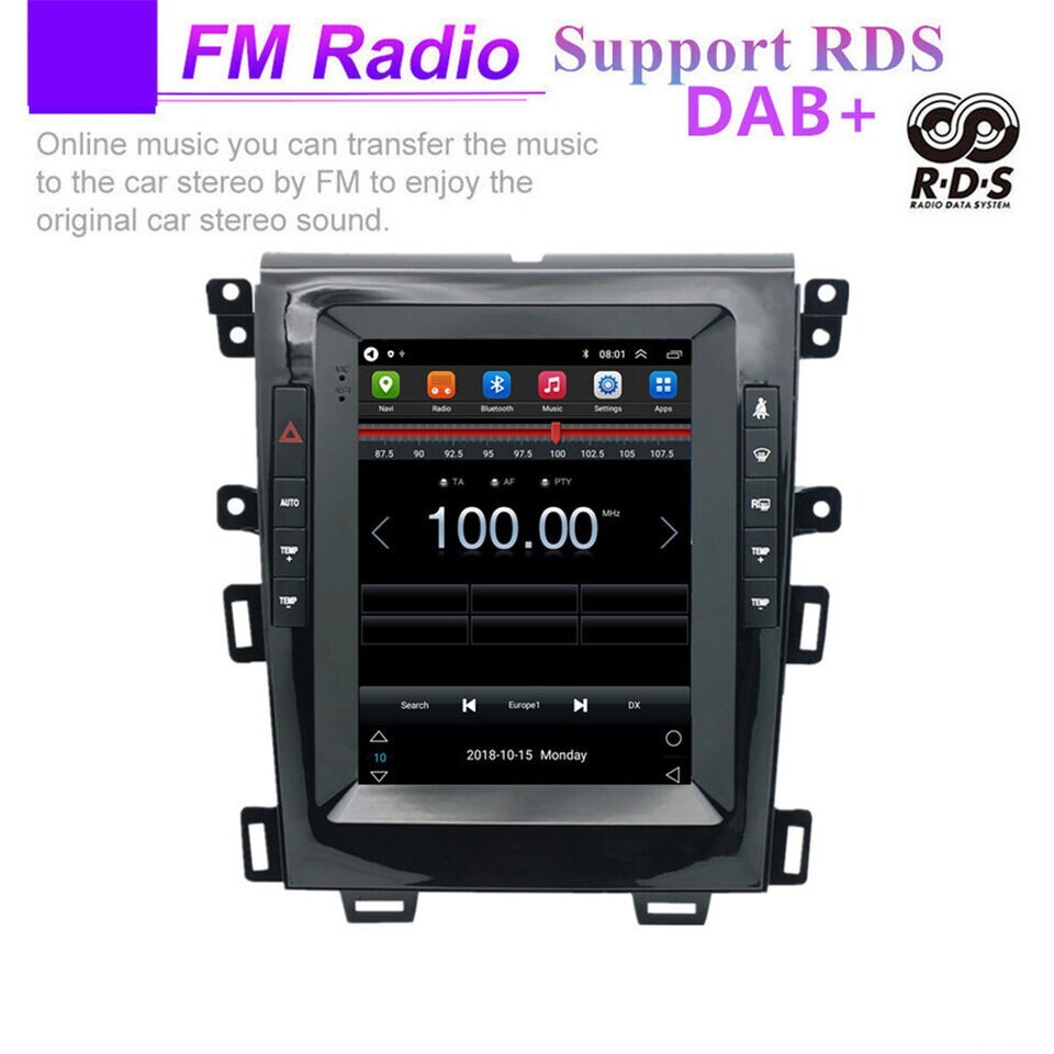 9.7" vertical screen for Ford Edge stereo radio GPS Carplay 2011-2014 ...