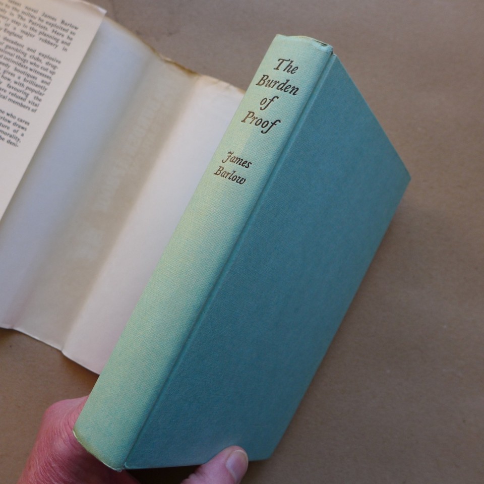 The Burden of Proof. James Barlow. 1968. Thriller book club | eBay UK