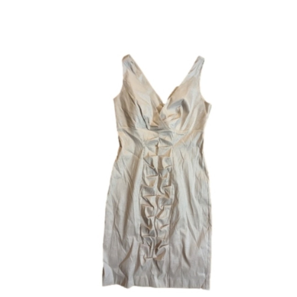 Calvin Klein size 10 champagne cocktail party dress cross front | eBay