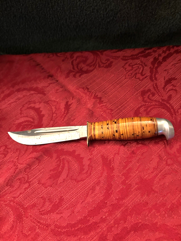 Vintage Puuko Knife Made in Finland W/Orig. Sheath/ Birch Handle | eBay