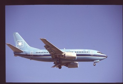 Orig 35mm airline slide Maersk Air 737-5L9 OY-MAD | eBay
