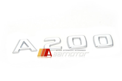 Trunk Rear Emblem Badge Chrome Letters A200 fits Mercedes Benz W169 ...