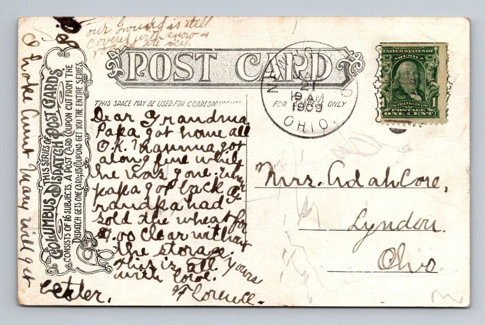 Columbus OH-Ohio, St. Vincent's Orphan Asylum, c1909 Vintage Postcard ...