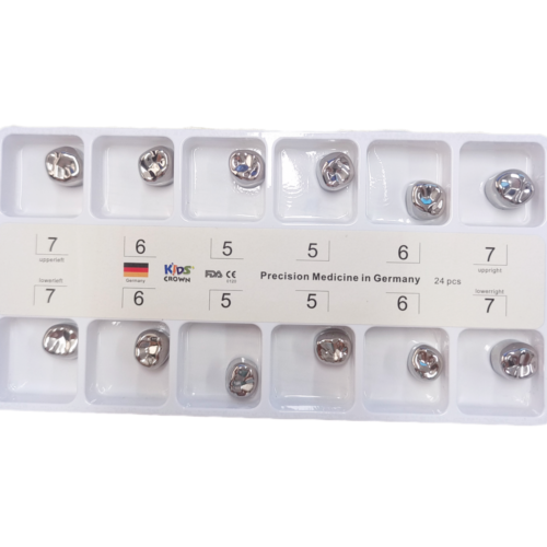 2Set Dental Preformed Metal Crown Stainless Steel Crown Primary Molar ...