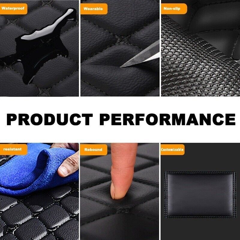 For Cadillac Car Trunk Mat PU Leather Waterproof Custom Cargo Pad ...