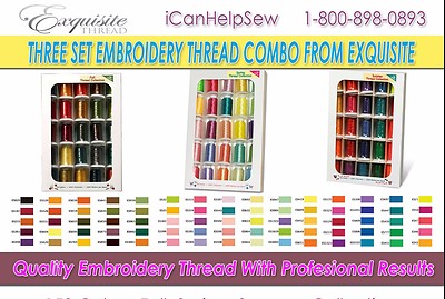 Exquisite Embroidery Thread Three Set Combo-Fall Spring & Summer ...