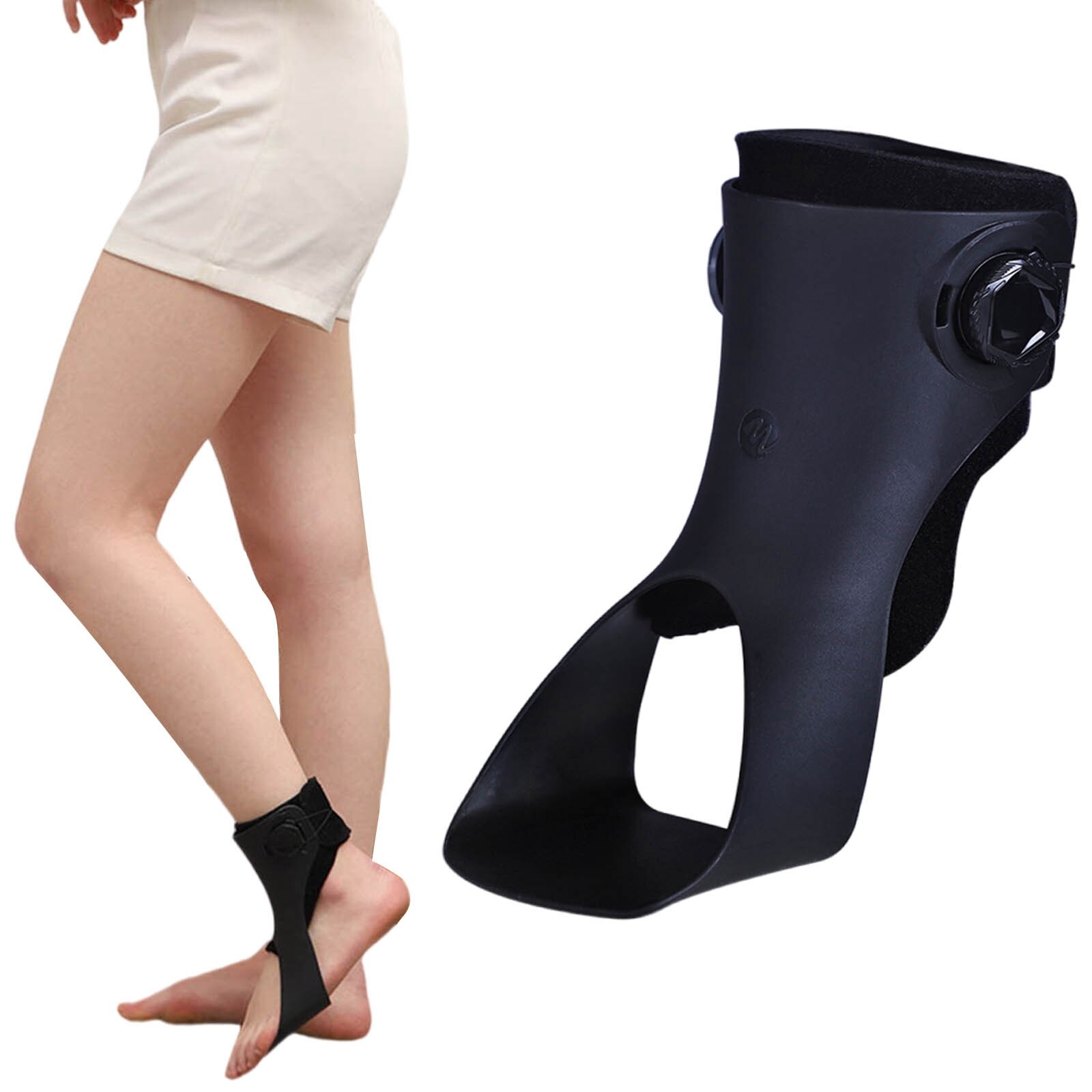 Adjustable AFO Ankle Orthosis Splint Improved Walking Gait Foot Drop ...