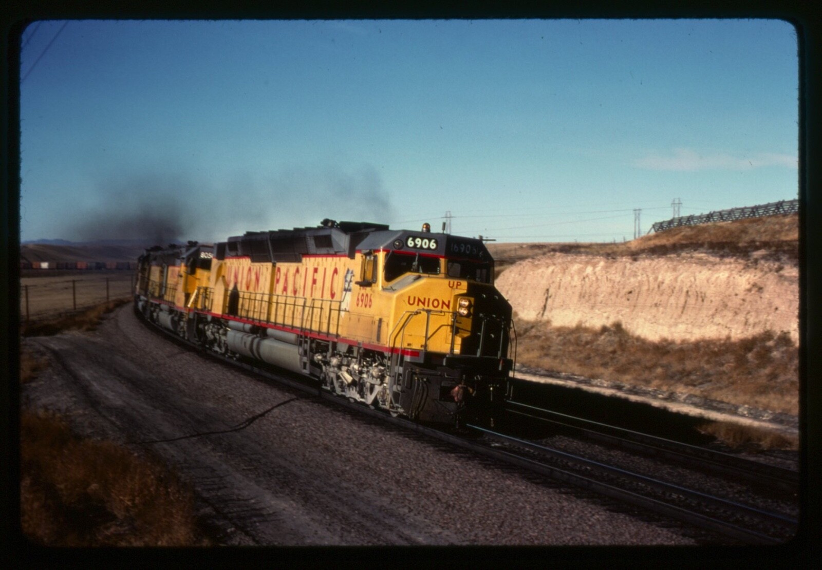 Railroad Slide - Union Pacific #6906 DD40 Locomotive 1976 Archer ...