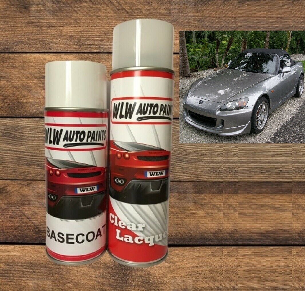 FOR HONDA SILVER STONE NH630M 2K SOLVENT BASECOAT MIXED AEROSOL SPRAY ...