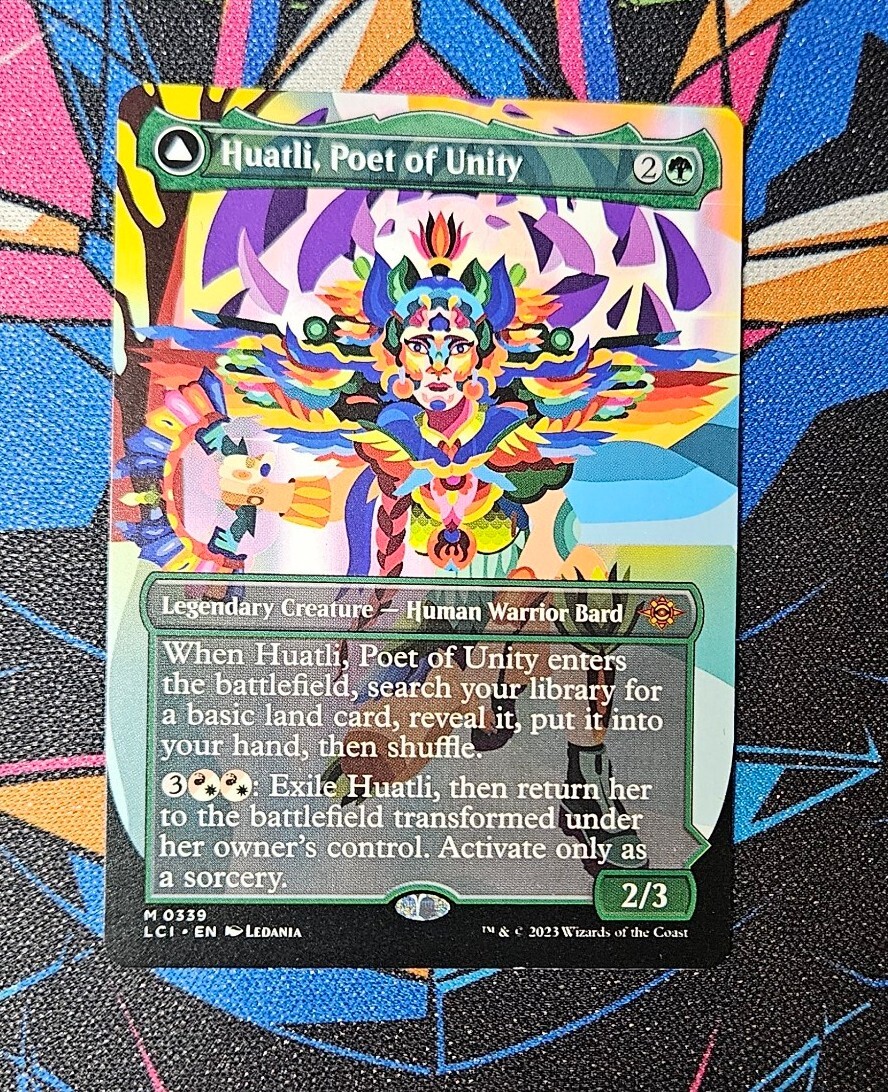 Huatli Poet of Unity Roar of the Fifth People NM Borderless MTG Caverns ...