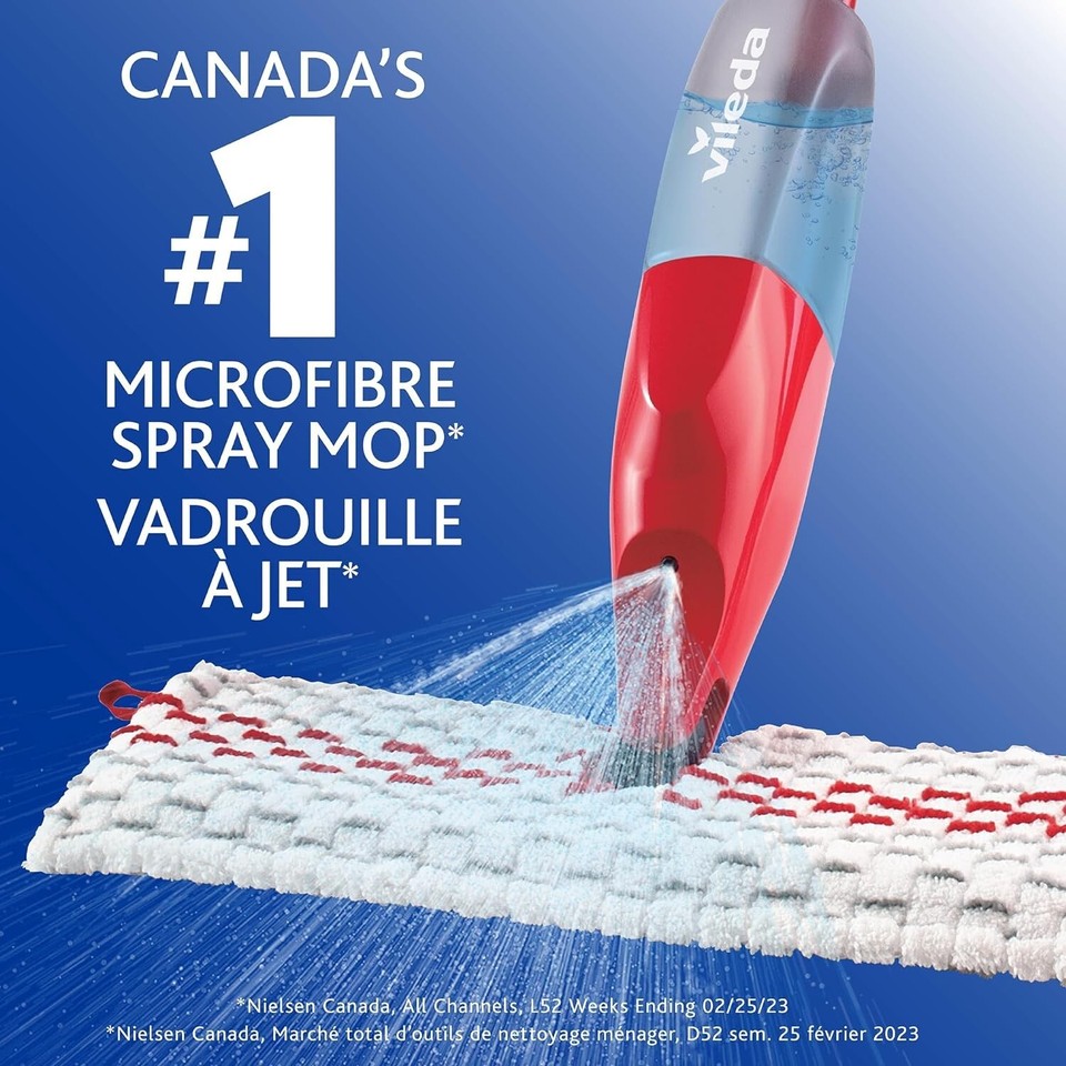 Vileda ProMist MAX Microfibre Spray Mop | Safe on All Floor Types (SHIP ...
