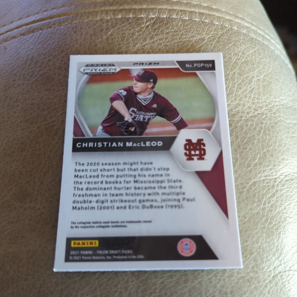 2021 Prizm Draft Picks Green Prizm Pulsar PDP159 Christian MacLeod | eBay